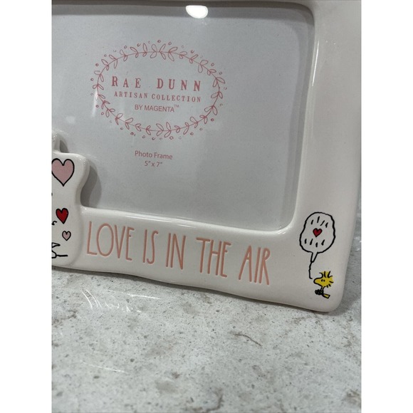 Rae Dunn | Accents | Love Is In The Air 5x7 Rae Dunn Peanuts Snoopy ...